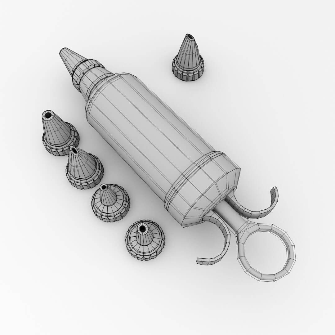 Icing Syringe - 3D Model by firdz3d
