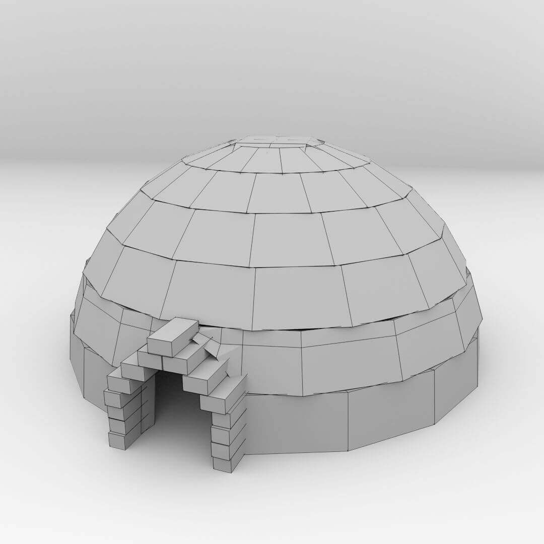 Igloo - 3D Model by firdz3d