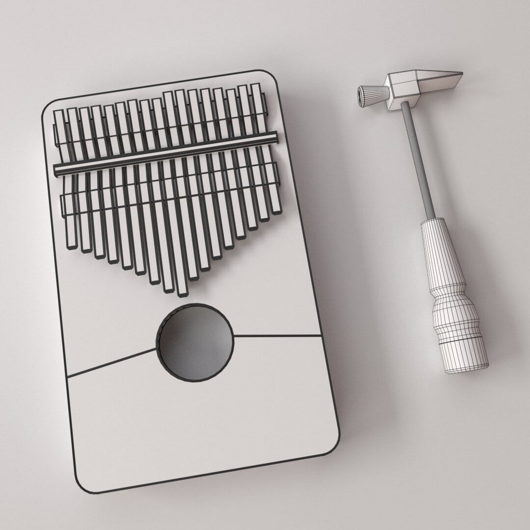 Kalimba - 3D Model by firdz3d