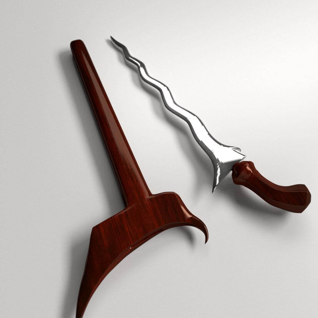 Keris Dagger - 3D Model by firdz3d