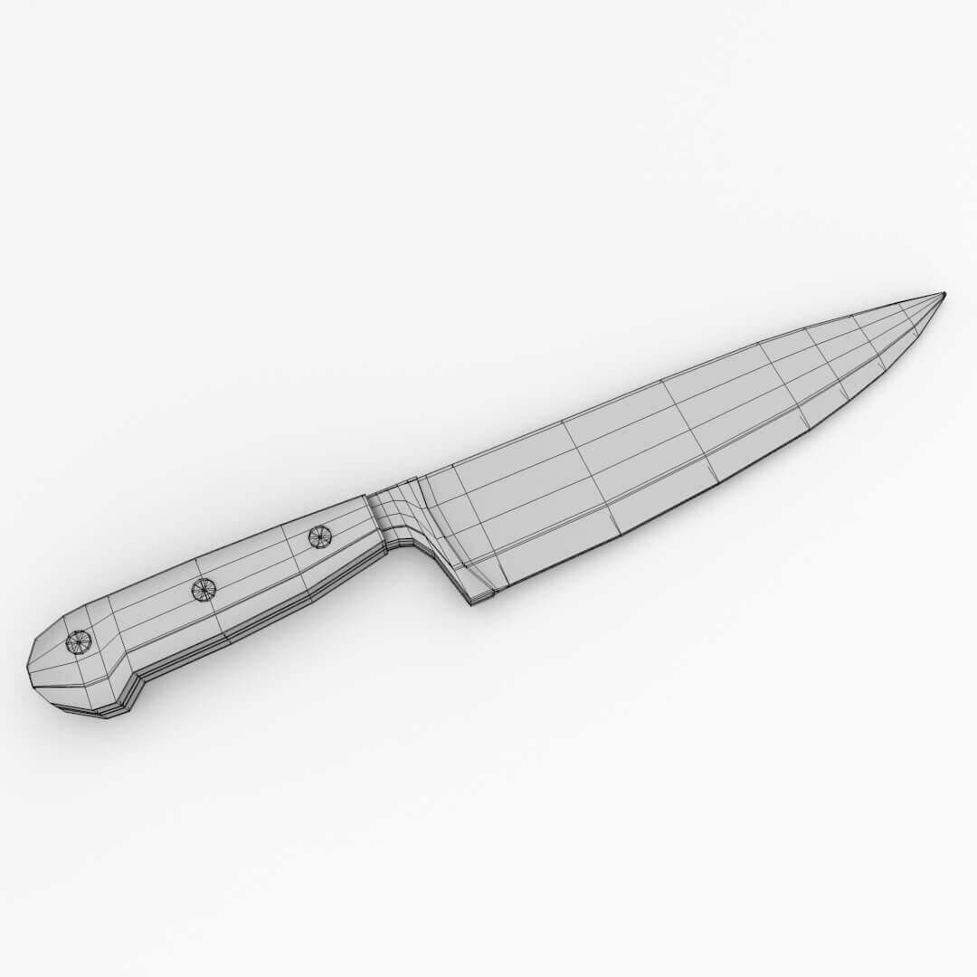 Kitchen Knife - 3D Model by firdz3d