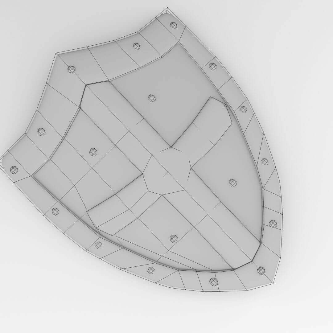 Knights Shield - 3D Model by firdz3d
