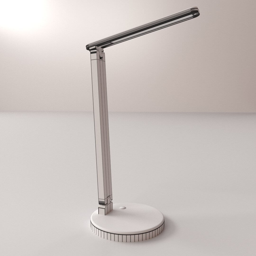 LED Desk Lamp - 3D Model by firdz3d