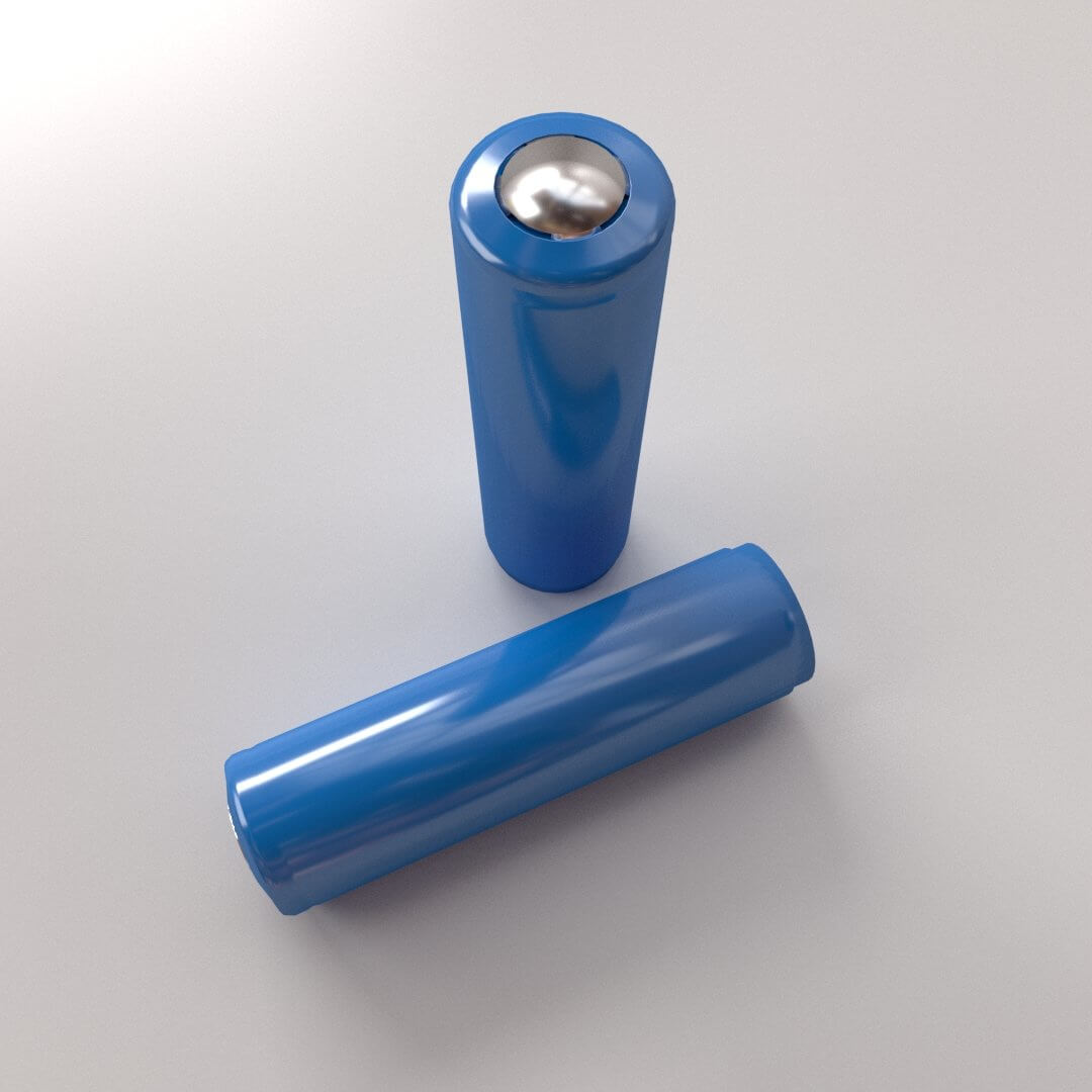 Lithium Ion 18650 Battery - 3D Model by firdz3d