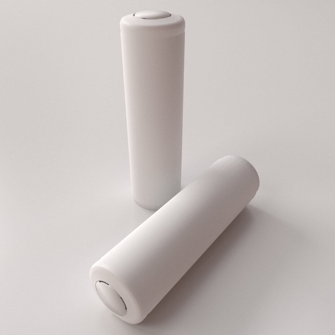 Lithium Ion 18650 Battery - 3D Model by firdz3d