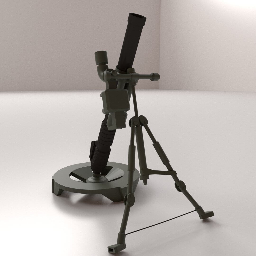 M224 Mortar - 3D Model by firdz3d