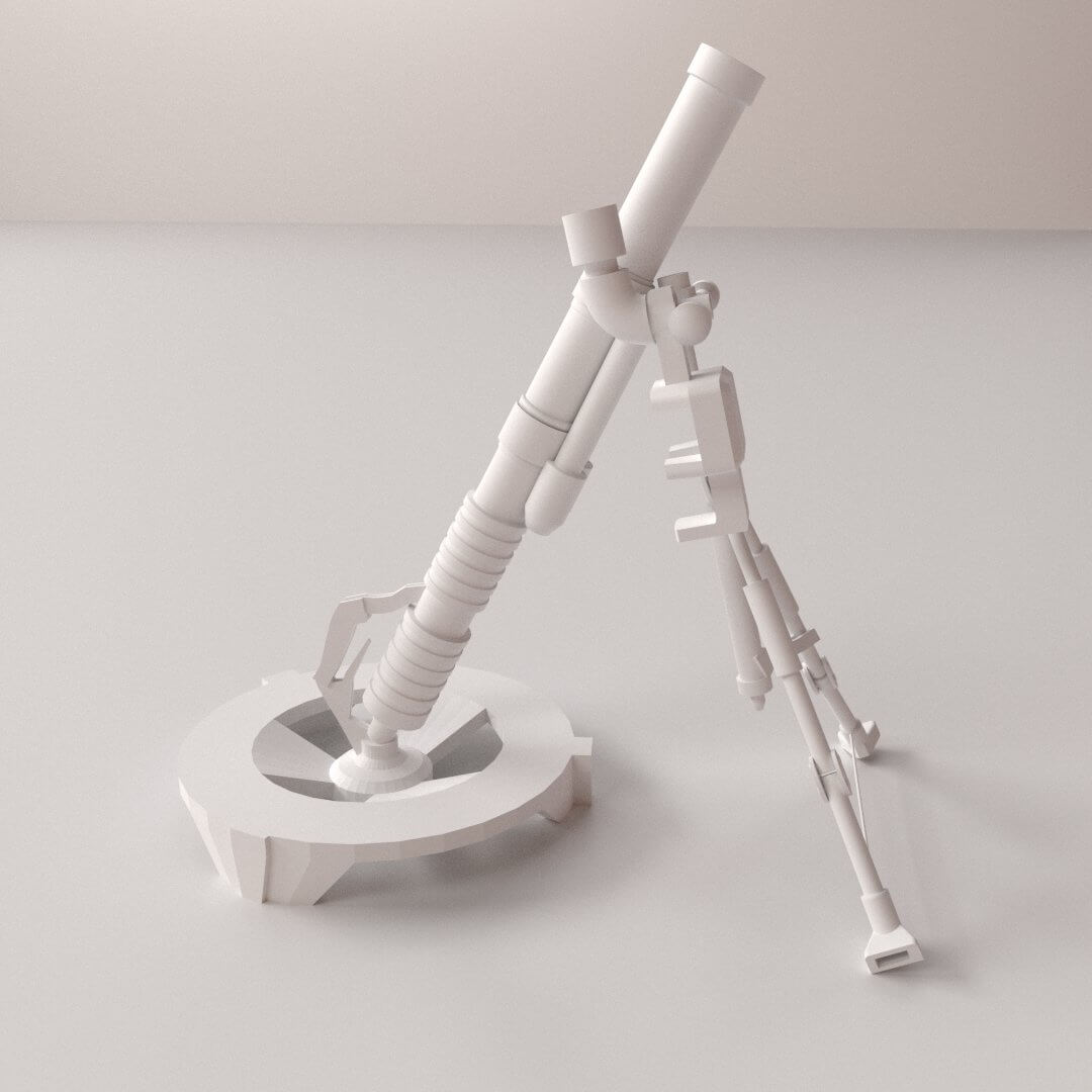M224 Mortar - 3D Model by firdz3d