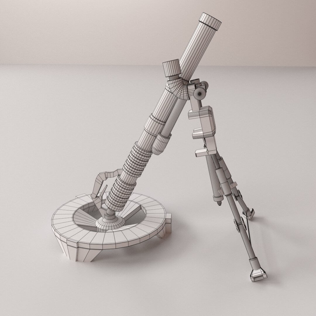 M224 Mortar - 3D Model by firdz3d