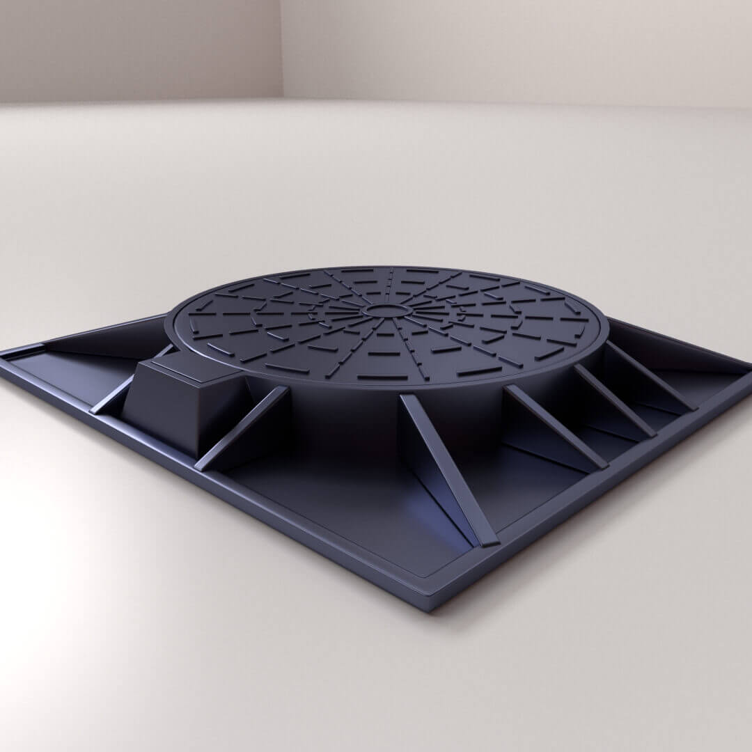 Manhole Cover - 3D Model by firdz3d