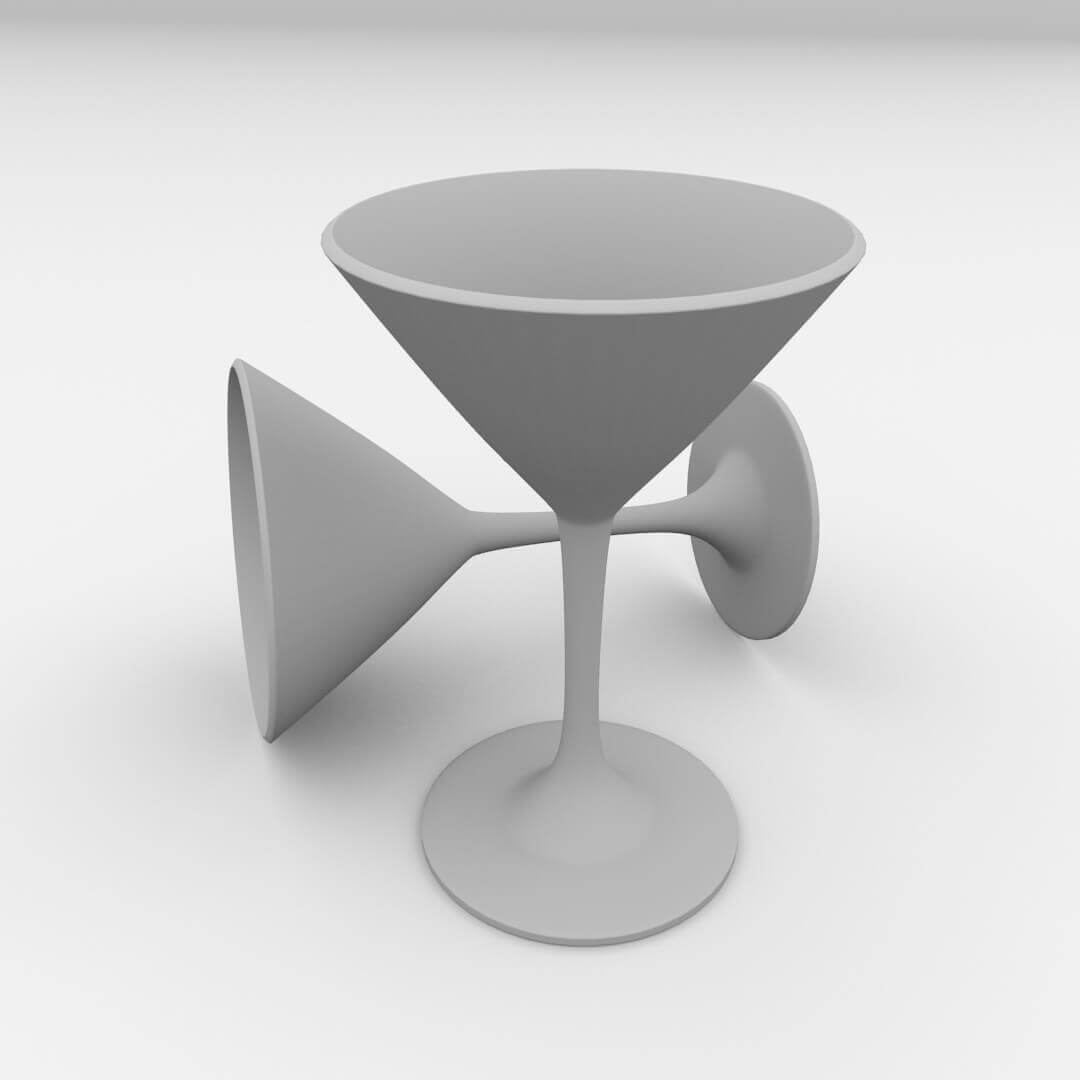 Martini Glass - 3D Model by firdz3d
