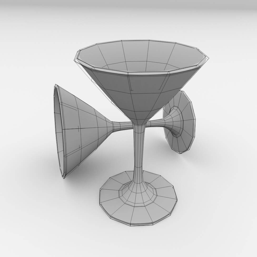 Martini Glass - 3D Model by firdz3d