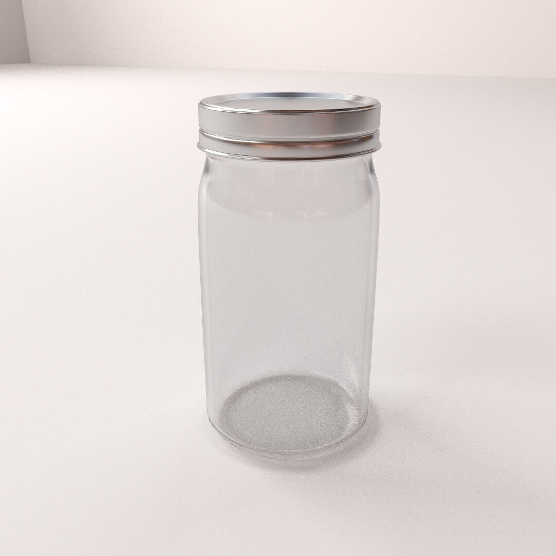Mason Jar - 3D Model by firdz3d
