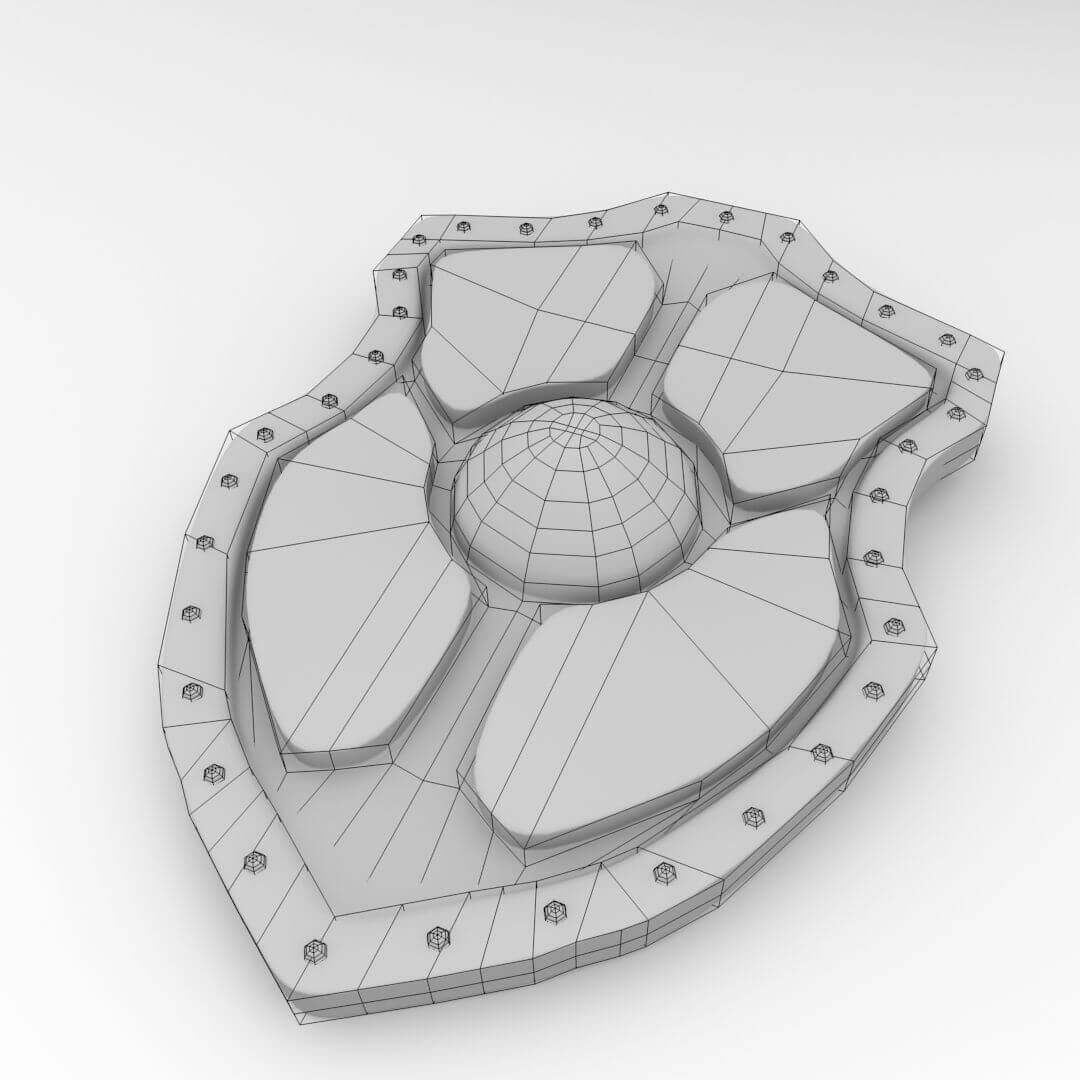 Medieval Shield - 3D Model by firdz3d