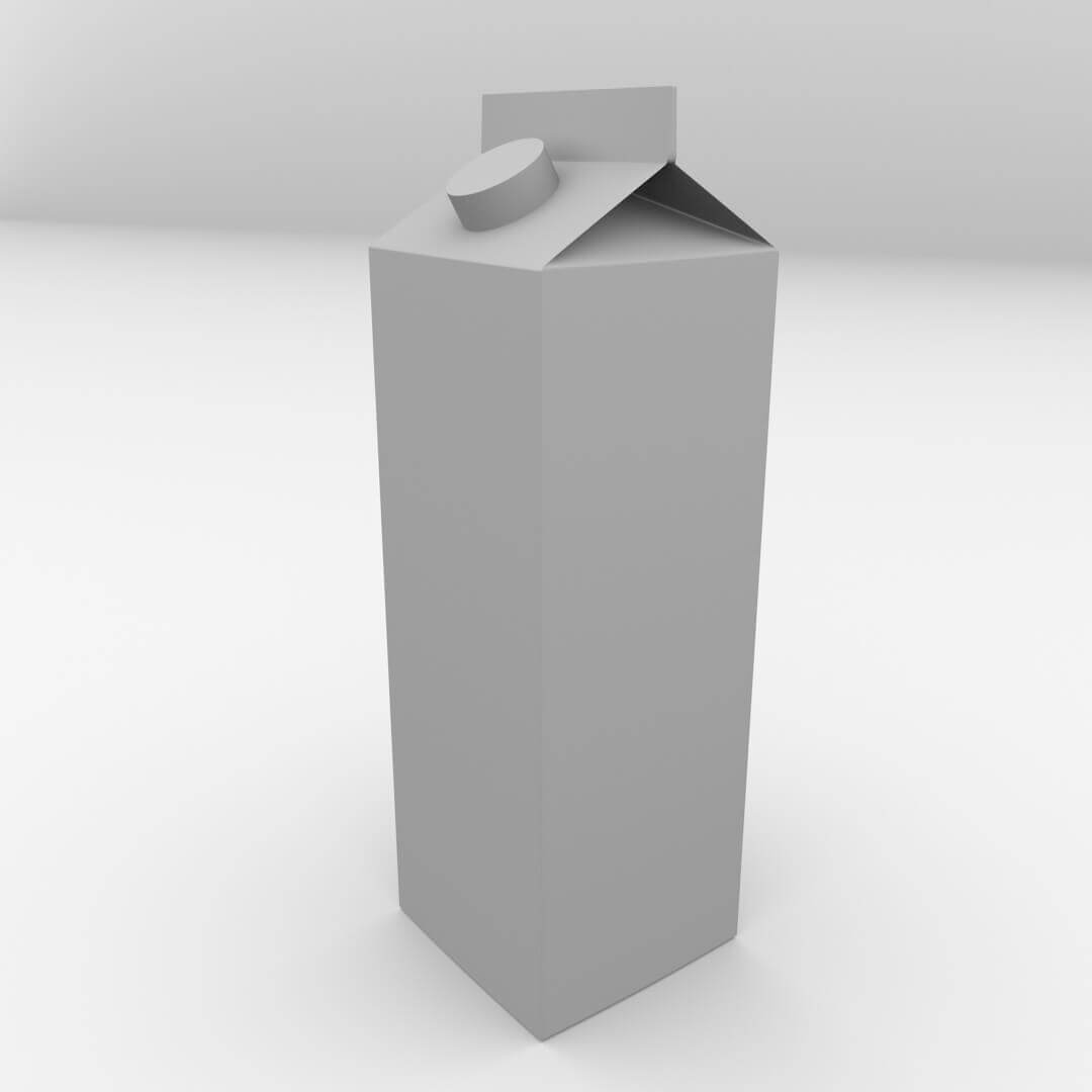 Milk Carton - 3D Model by firdz3d