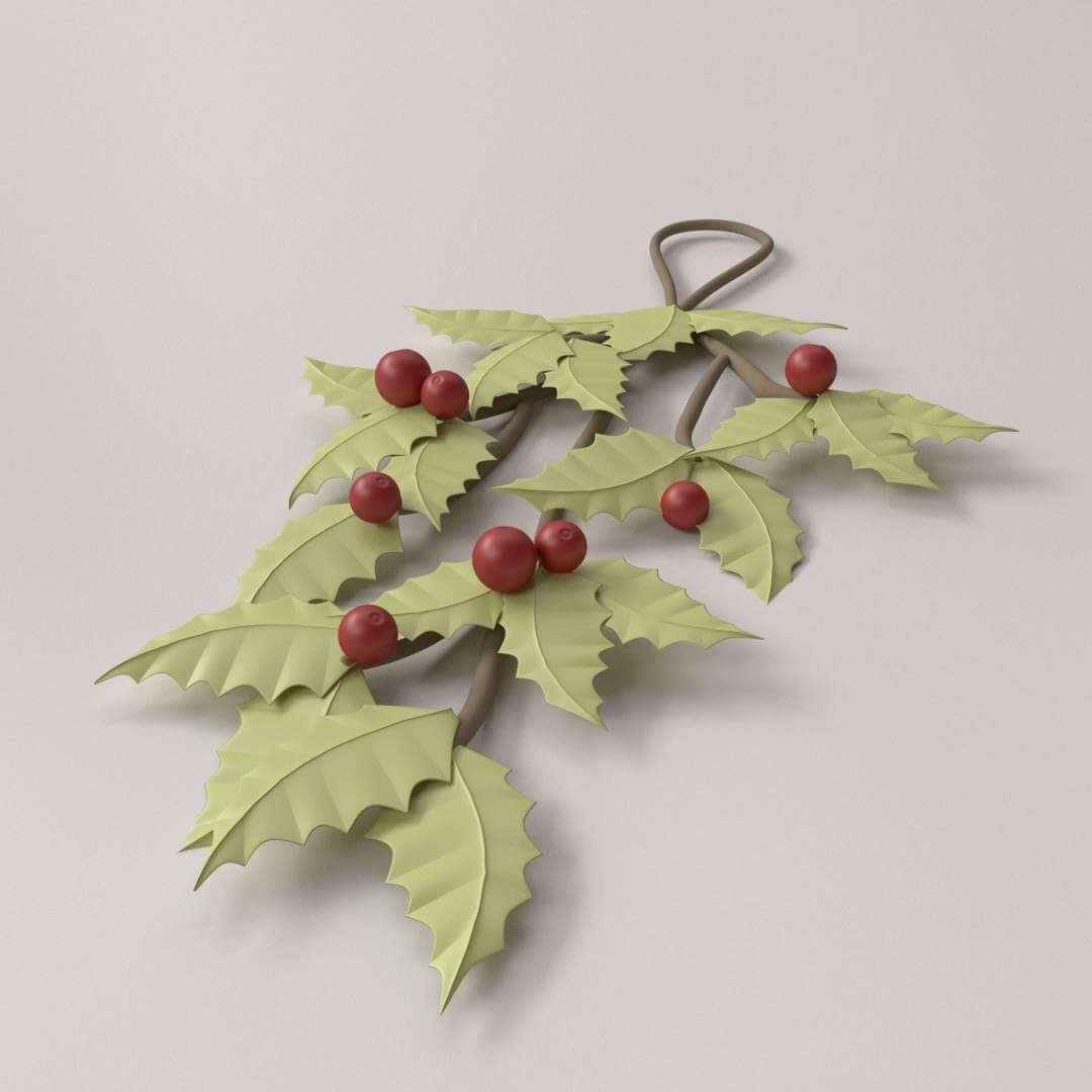 Mistletoe V2 - 3D Model by firdz3d