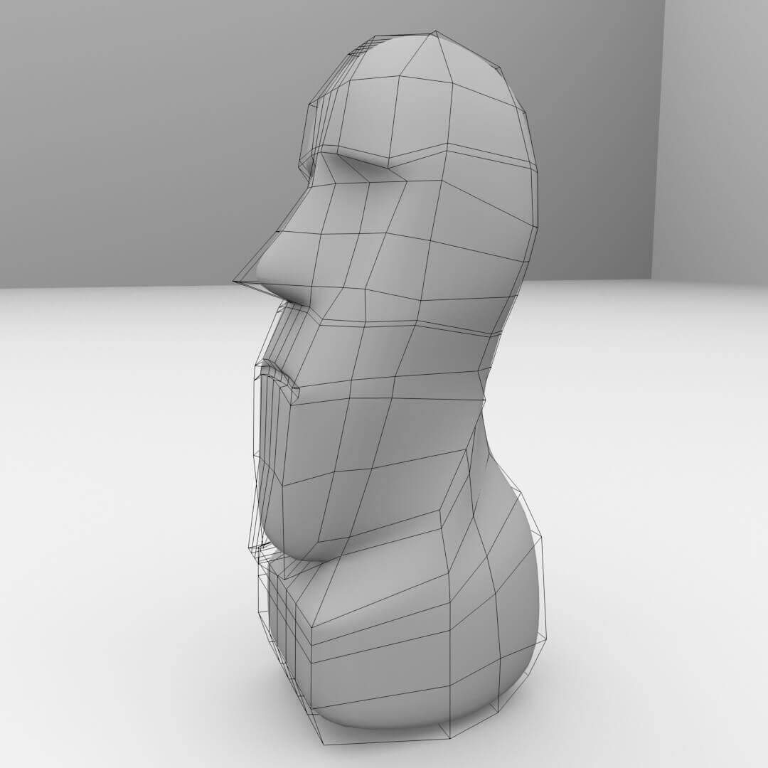 Moai Statue - 3D Model by firdz3d