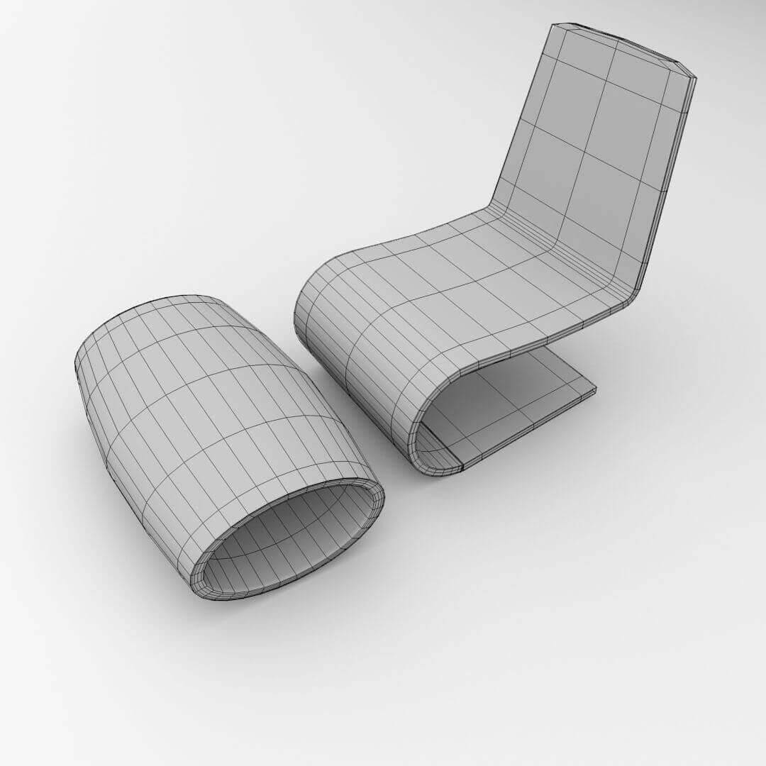 Modern Chair - 3D Model by firdz3d
