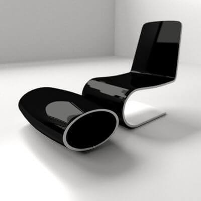Modern Chair - 3D Model by firdz3d