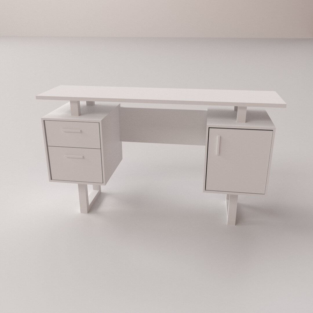 Modern Office Desk - 3D Model by firdz3d