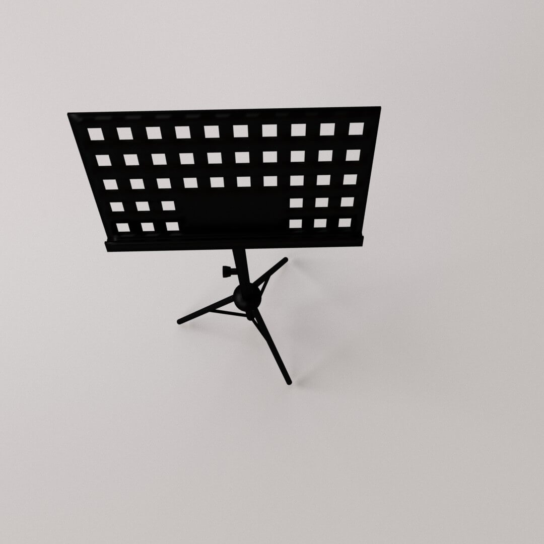 Music Note Stand - 3D Model by firdz3d