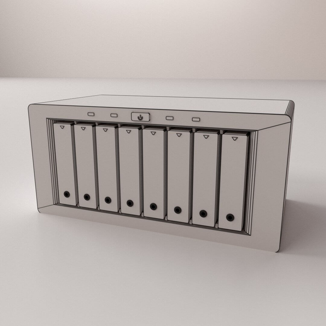 NAS Storage - 3D Model by firdz3d