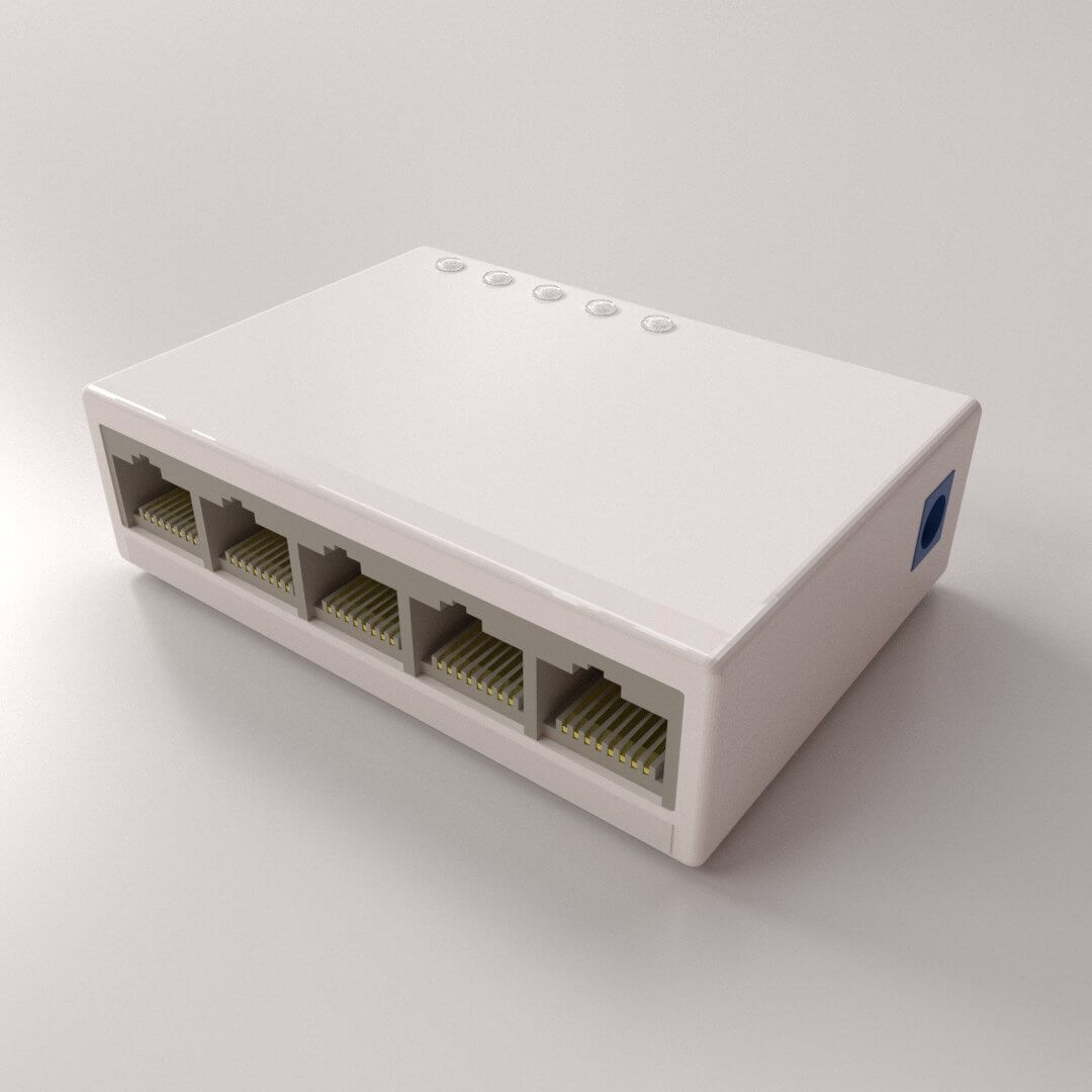 Network Hub - 3D Model by firdz3d