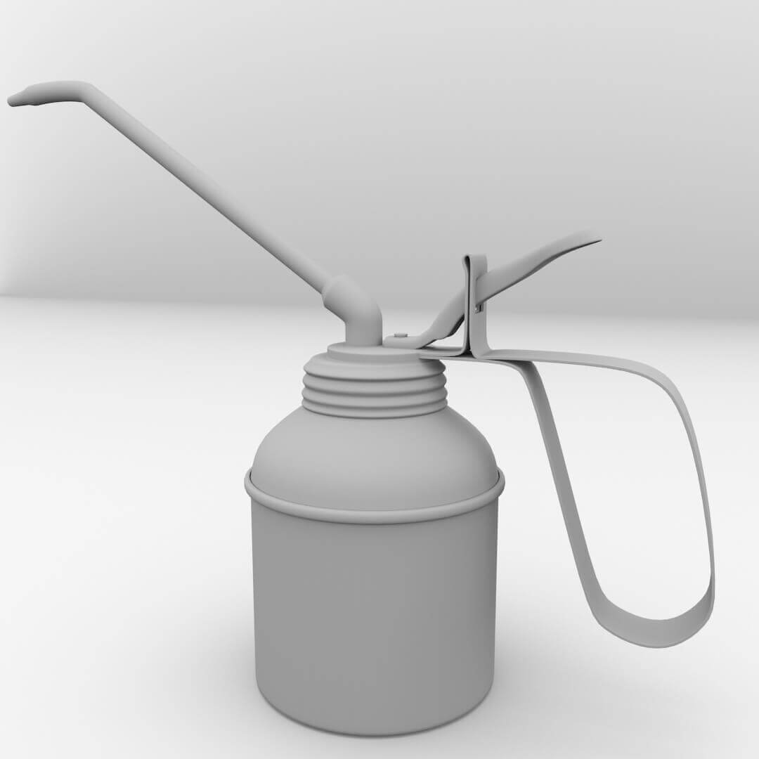 Oil Can - 3D Model by firdz3d