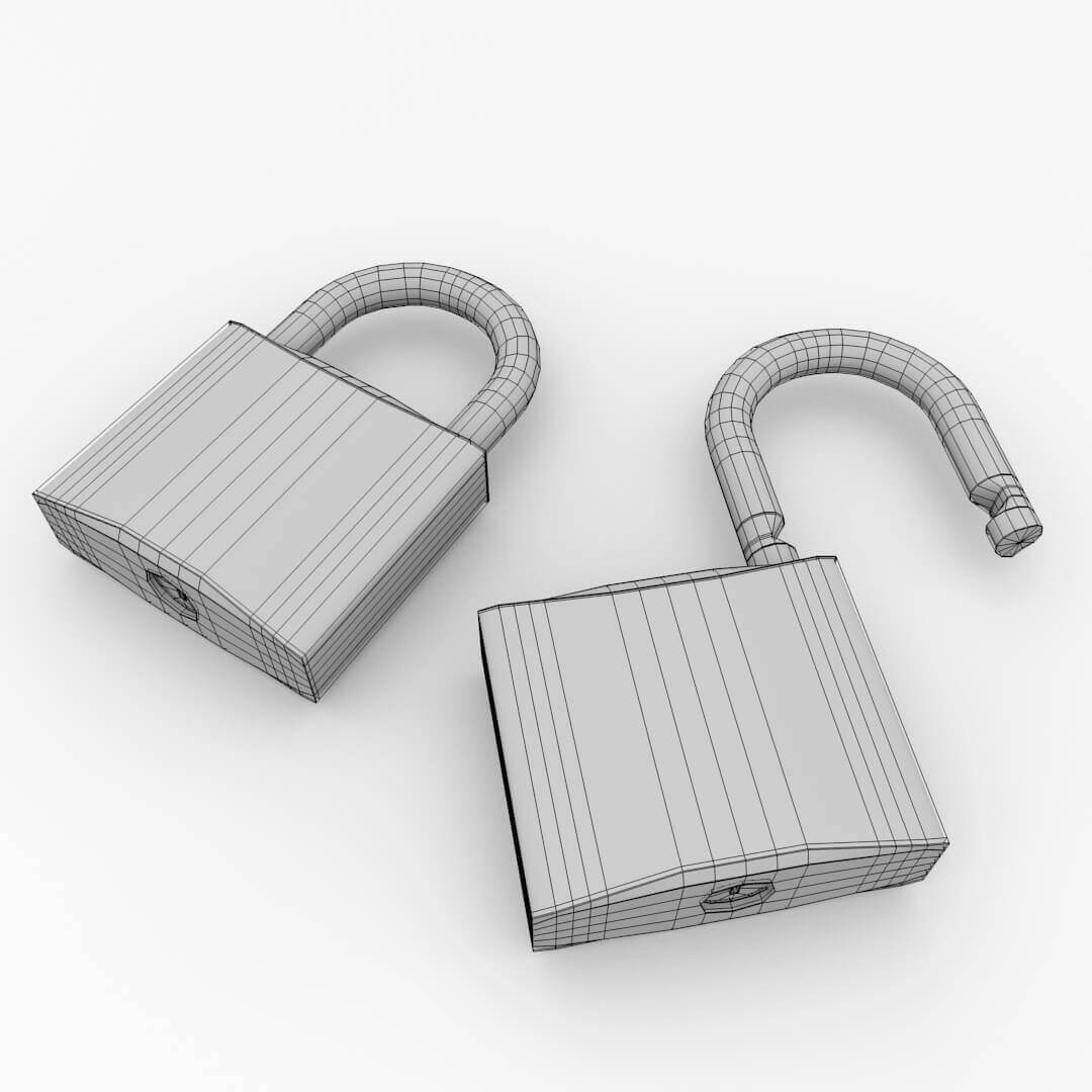 Padlock - 3D Model by firdz3d