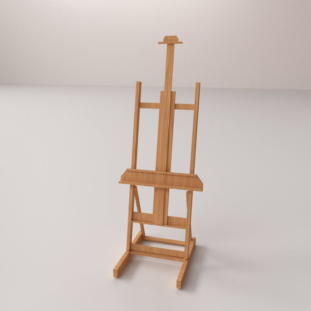 Painter Easel - 3D Model by firdz3d