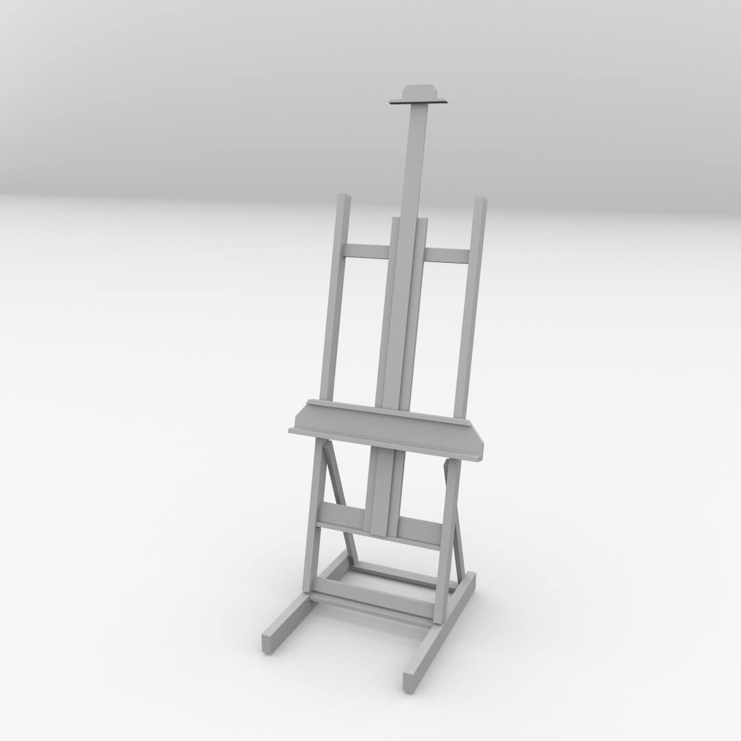 Painter Easel - 3D Model by firdz3d