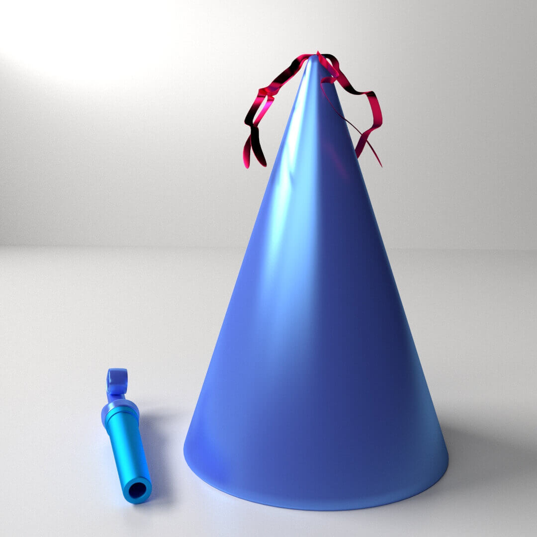 Party Hat - 3D Model by firdz3d