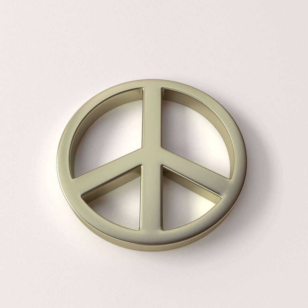 Peace Symbol - 3D Model by firdz3d