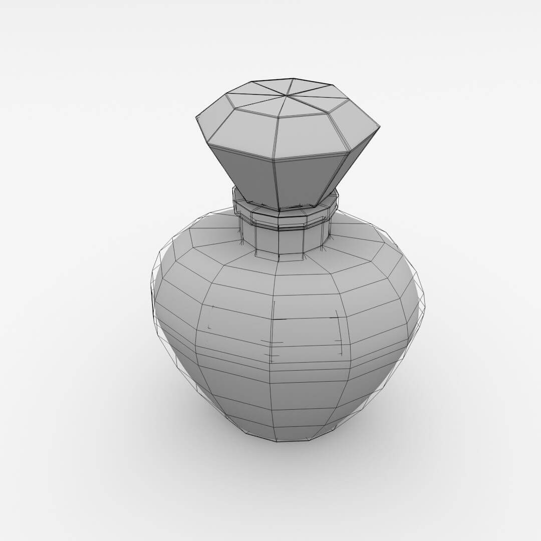 Perfume Bottle - 3D Model by firdz3d