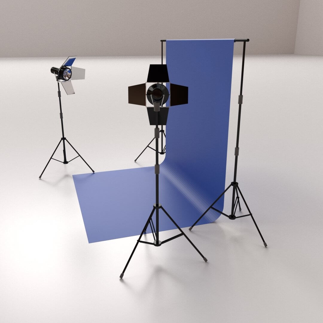 Photography Studio - 3D Model by firdz3d