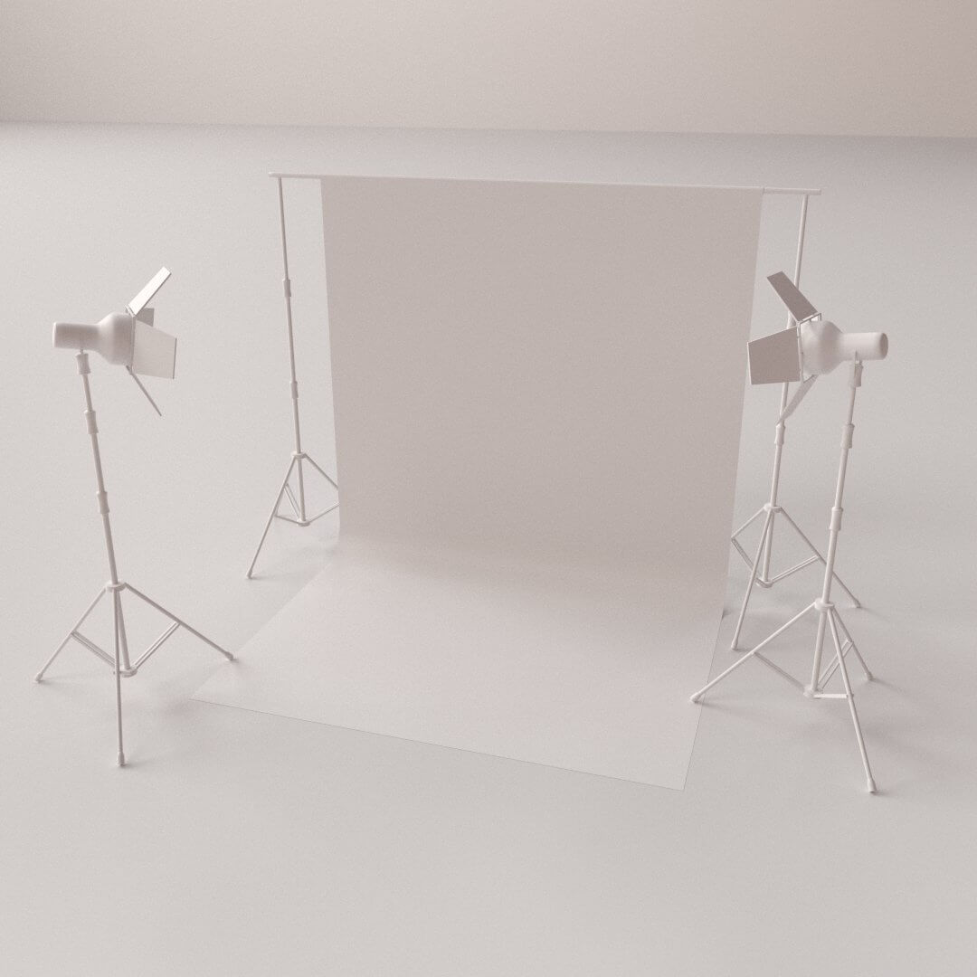 Photography Studio - 3D Model by firdz3d