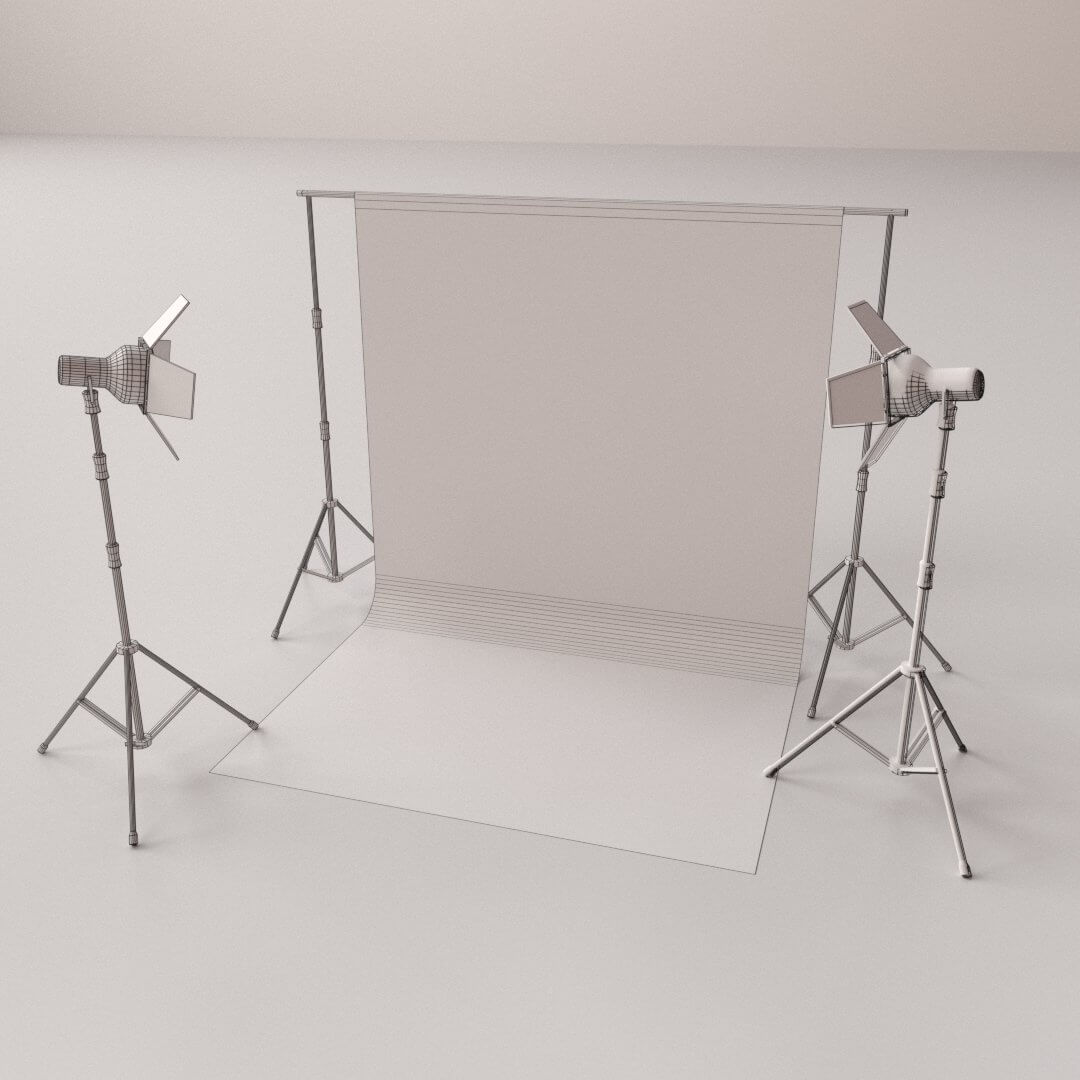Photography Studio - 3D Model by firdz3d