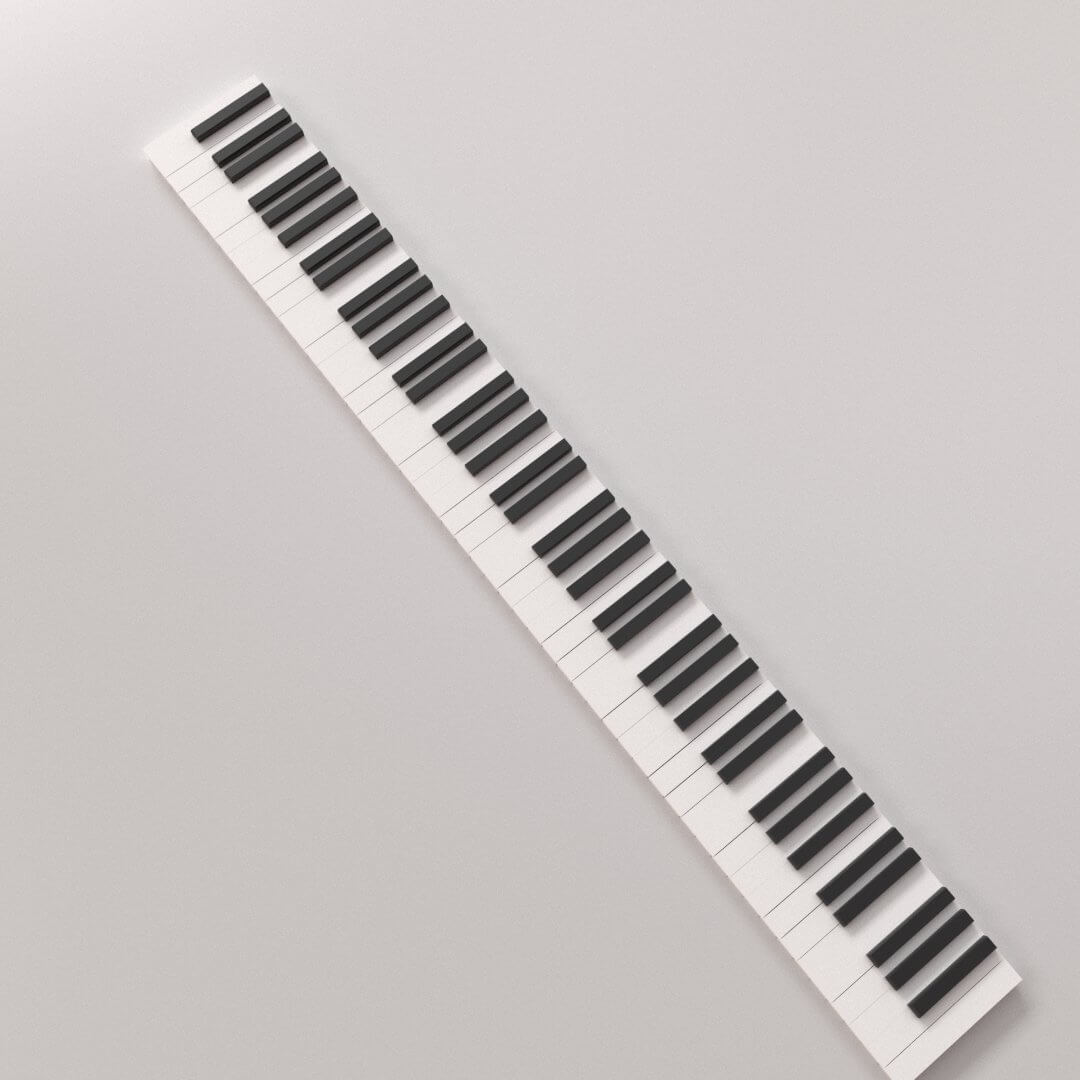 Piano Key - 3D Model by firdz3d