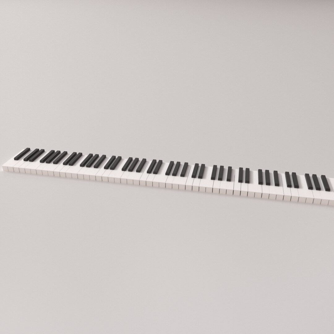 Piano Key - 3D Model by firdz3d