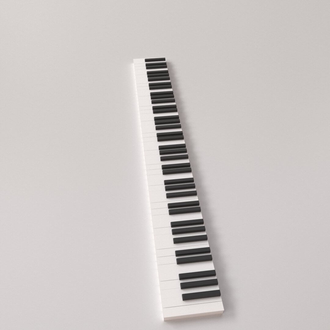 Piano Key - 3D Model by firdz3d