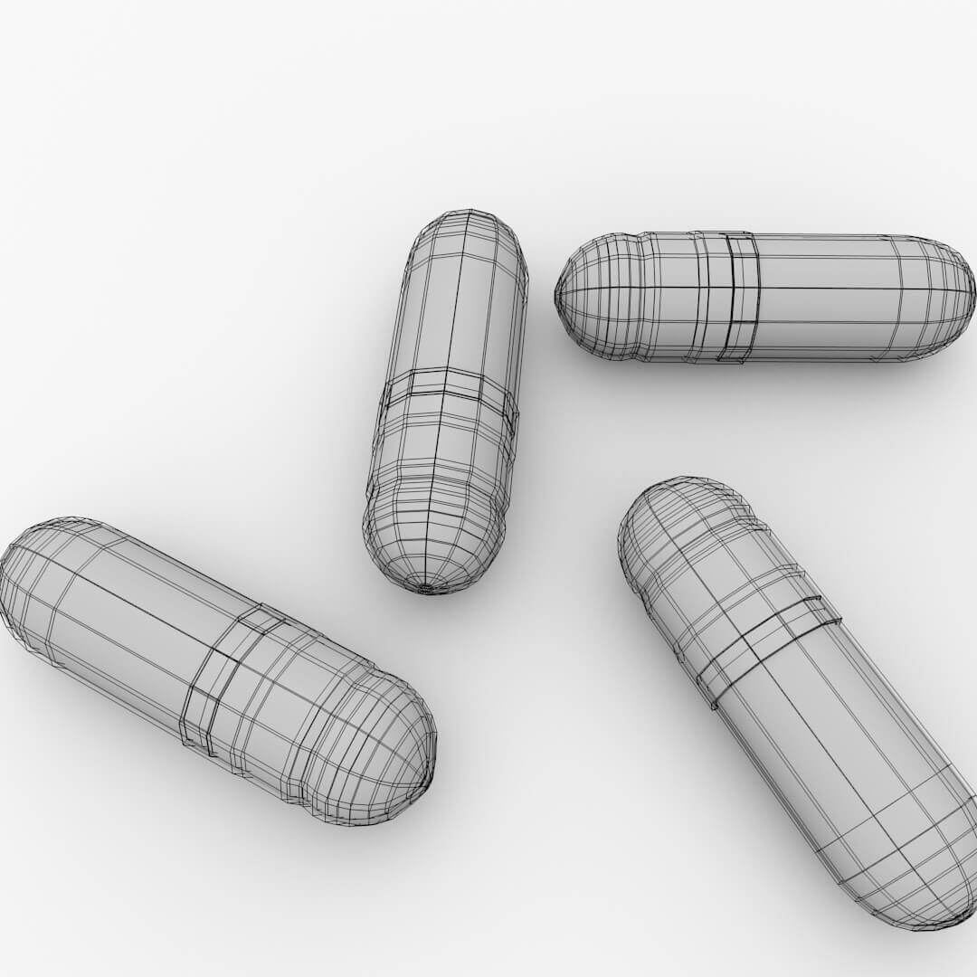 Pill Capsule - 3D Model by firdz3d