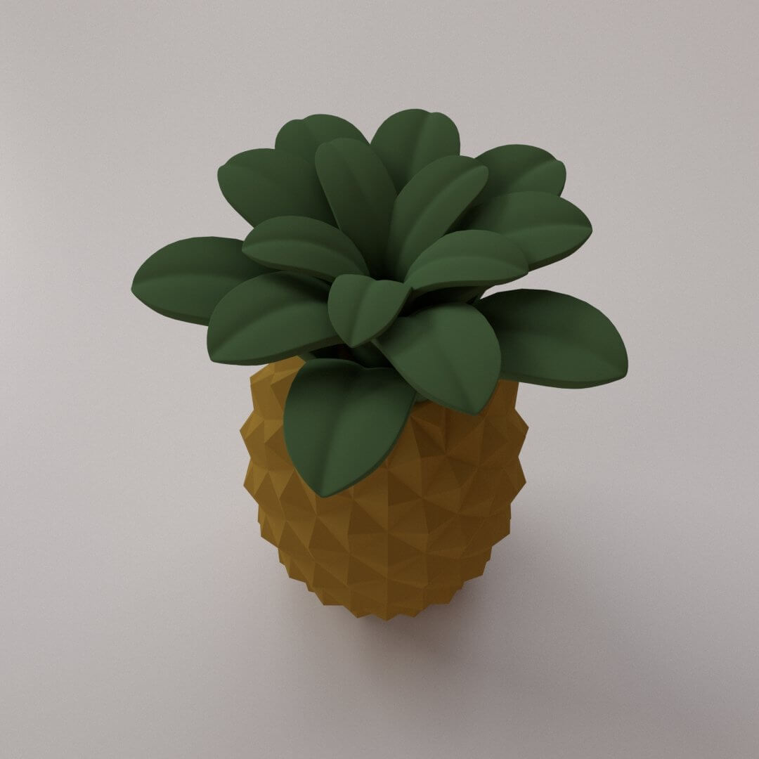 Pineapple - 3D Model by firdz3d