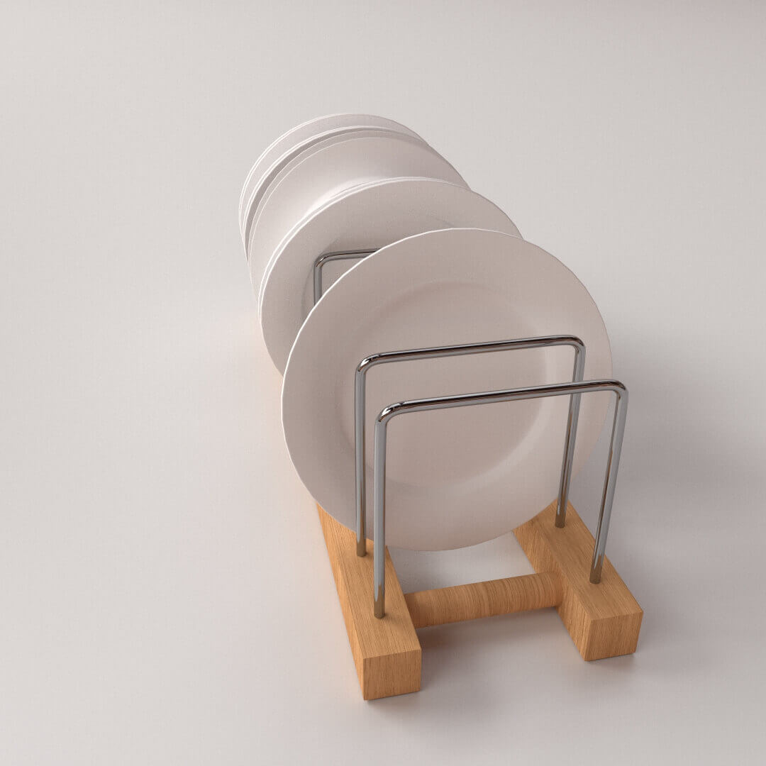 Plate Rack - 3D Model by firdz3d