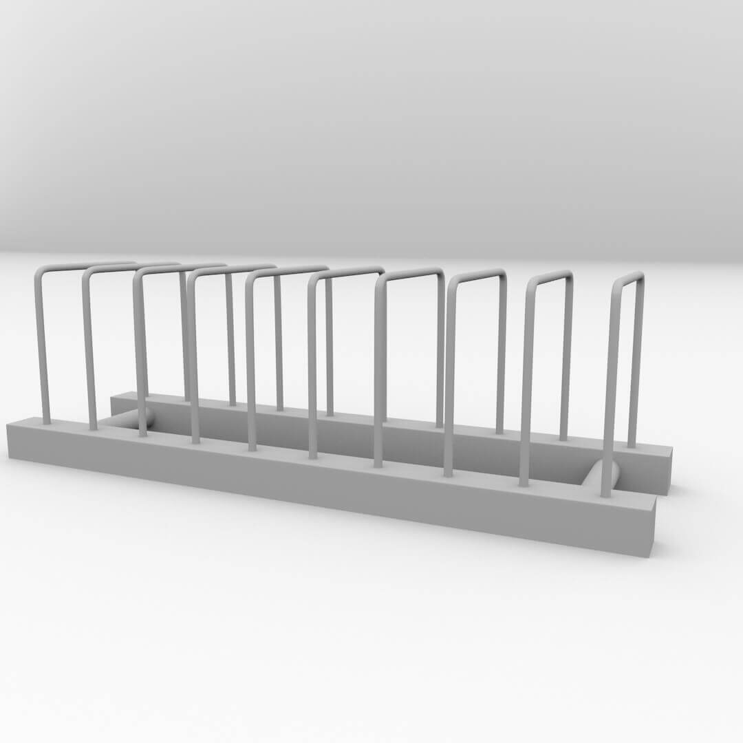 Plate Rack - 3D Model by firdz3d