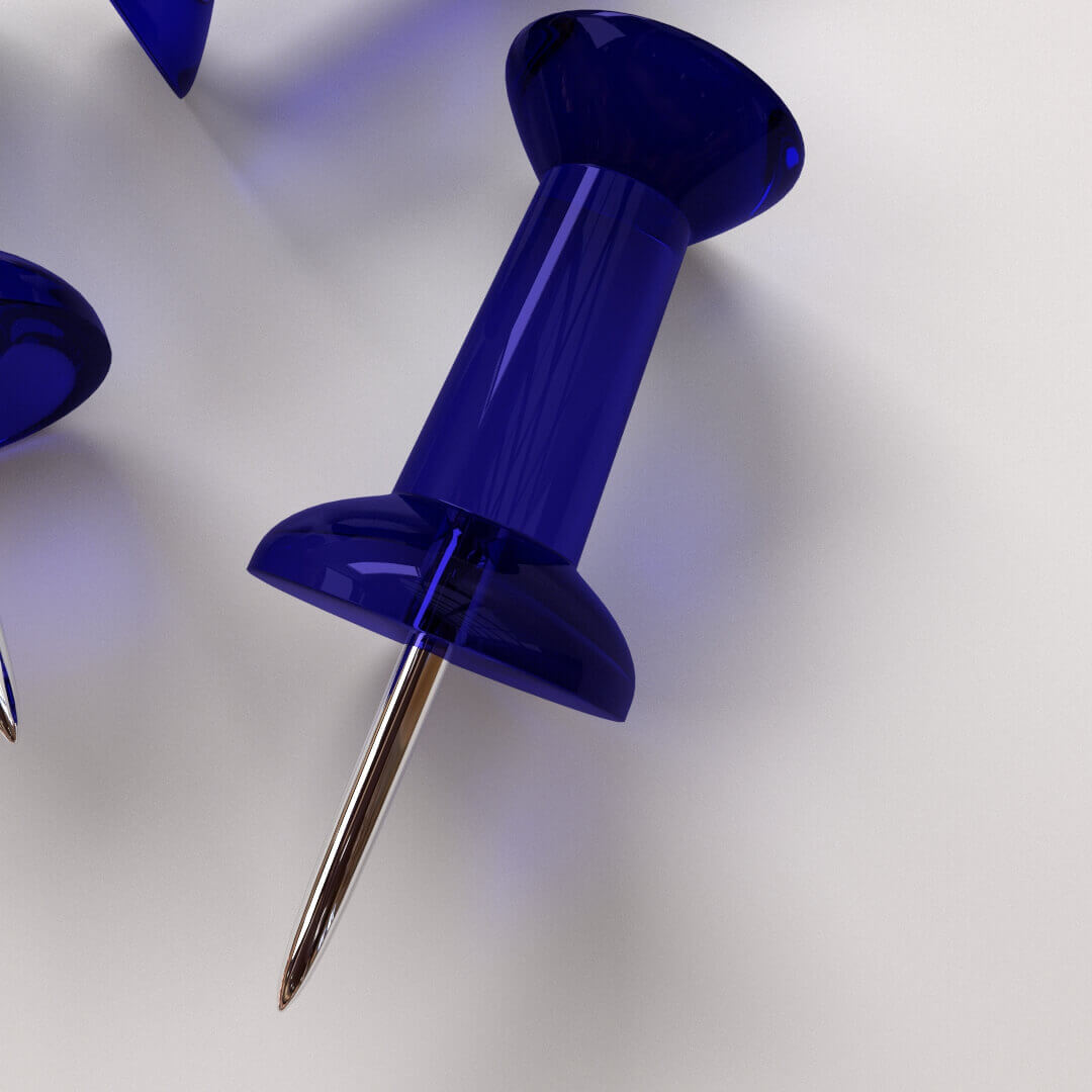 Push Pin - 3D Model by firdz3d