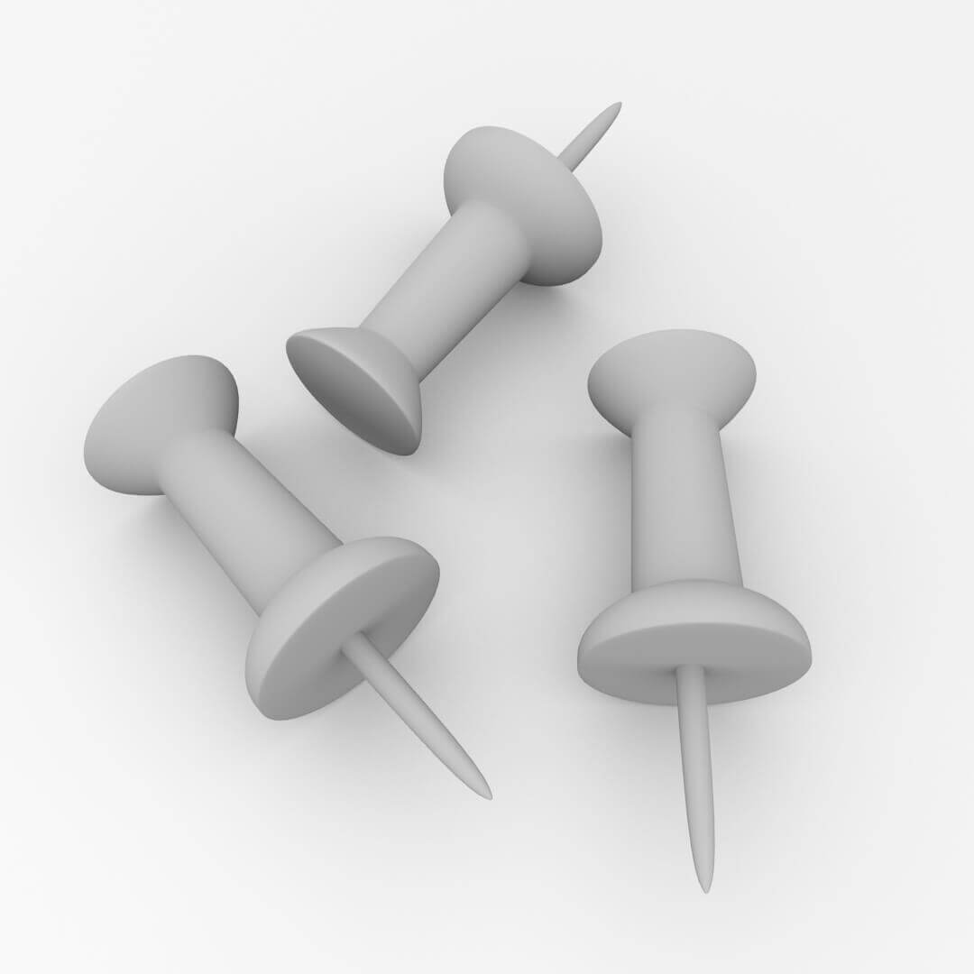 Push Pin - 3D Model by firdz3d
