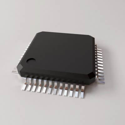 QFP IC - 3D Model by firdz3d