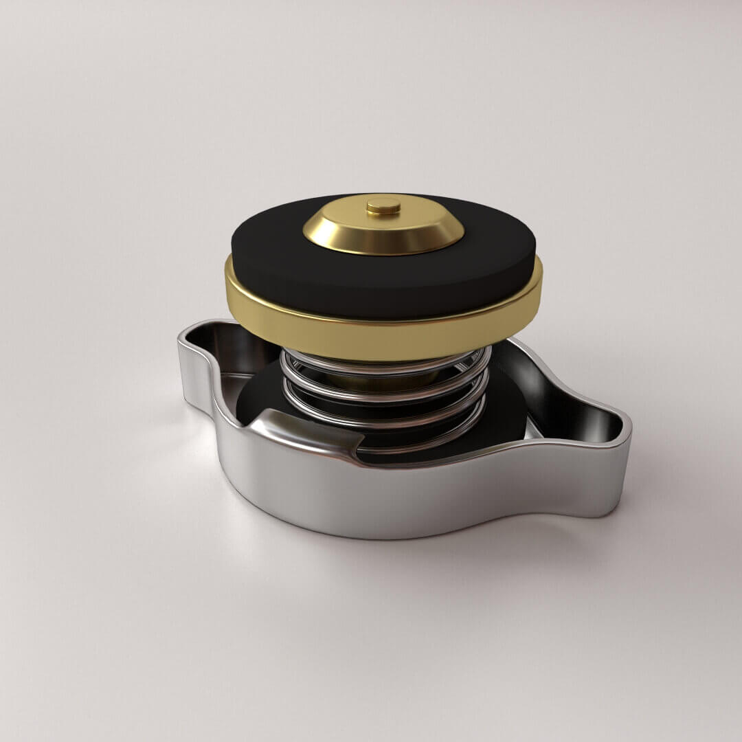 Radiator Cap - 3D Model by firdz3d