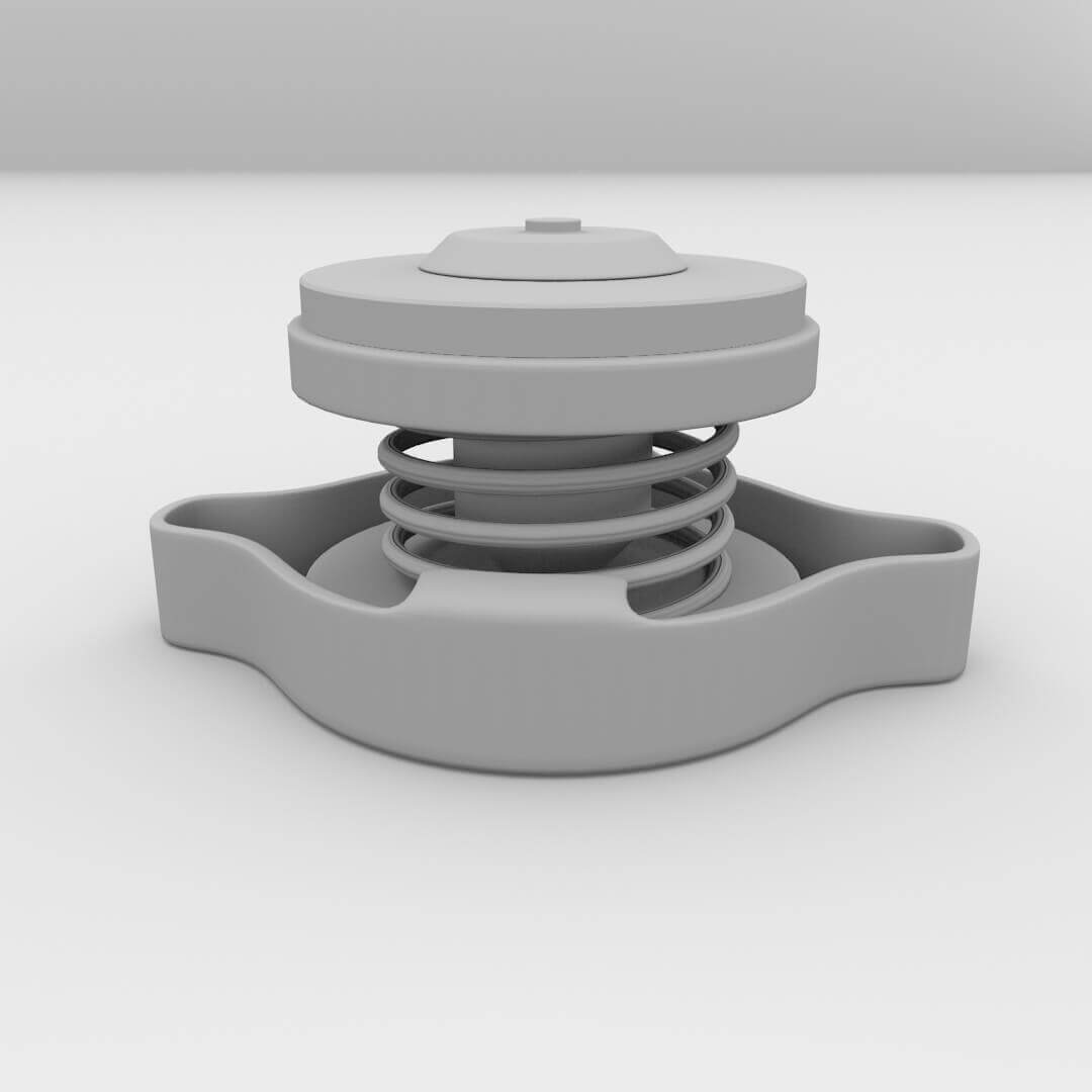 Radiator Cap - 3D Model by firdz3d