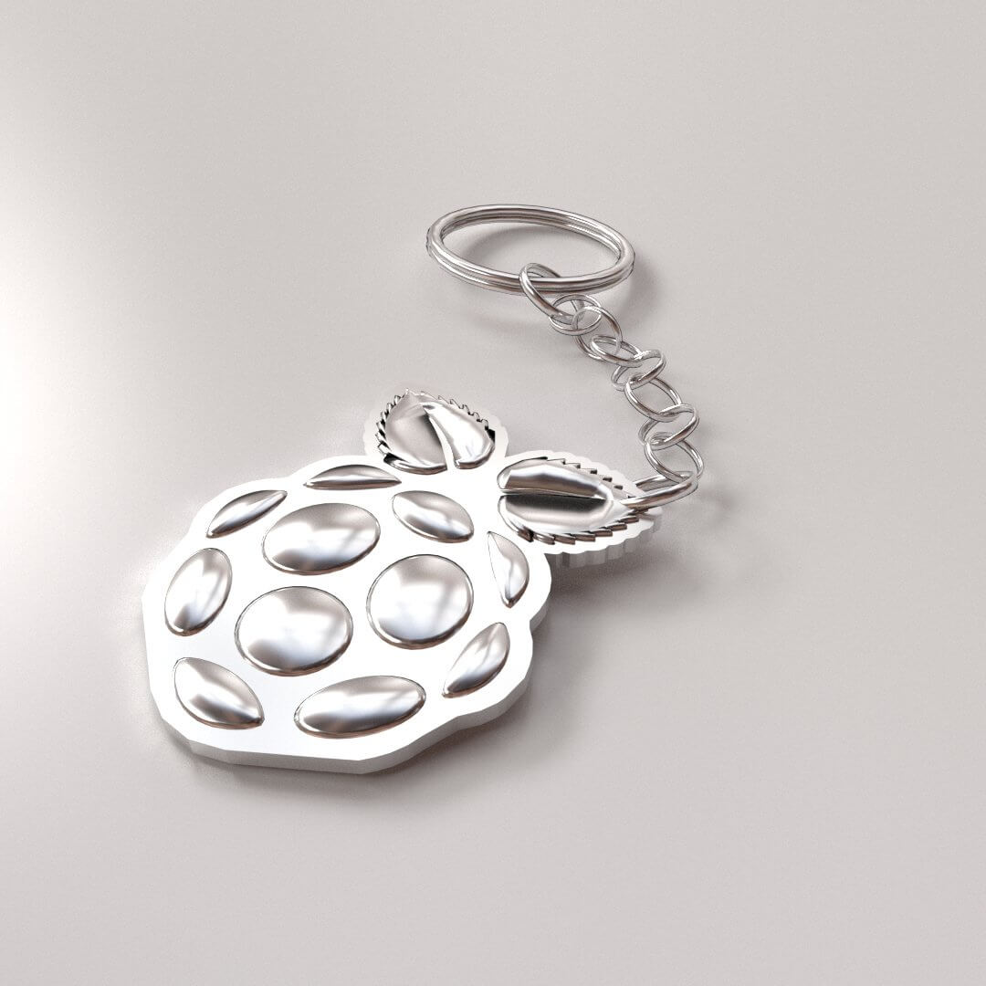 Raspberry Pi Keychain - 3D Model by firdz3d