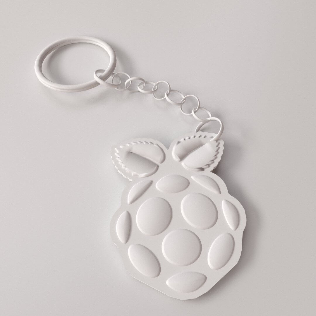 Raspberry Pi Keychain - 3D Model by firdz3d